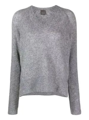 Lorena Antoniazzi V-neck Knitted Jumper - Grey