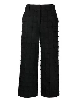 Cecilie Bahnsen Jaylee Mid-rise Cropped Trousers - Black