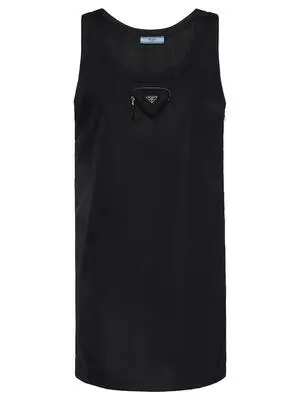 Prada Re-nylon Mini Dress - Black