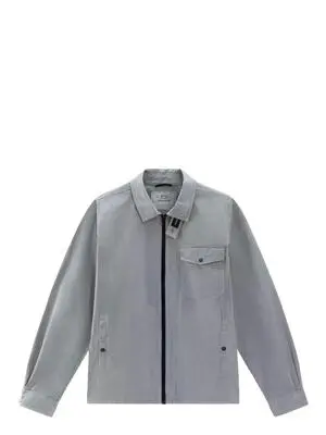 Woolrich Cotton-gabardine Overshirt - Grey