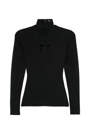 MUGLER Star Top - Black