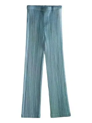 Issey Miyake Pleated Trousers Blue