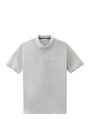 Woolrich Logo-embroidered Polo Shirt - Grey