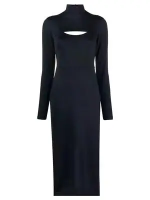 AMBUSH Cut-out Mid-length Dress - Black