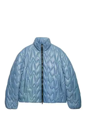 MSGM Quilted Padded Jacket - Blue