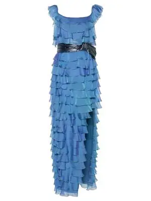 GEMY MAALOUF Off-Shoulder Ruffled Gown