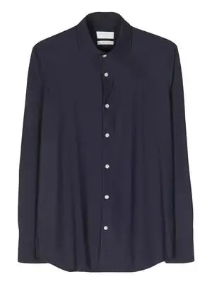 DELL'OGLIO Classic-collar Buttoned Shirt - Blue