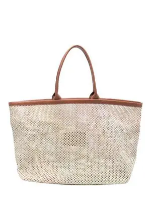 Eleventy Interwoven Tote Bag - Neutrals