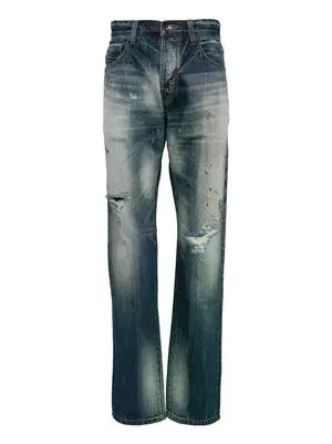 PRIVATE STOCK LABS The Wallace Straight-leg Jeans - Blue