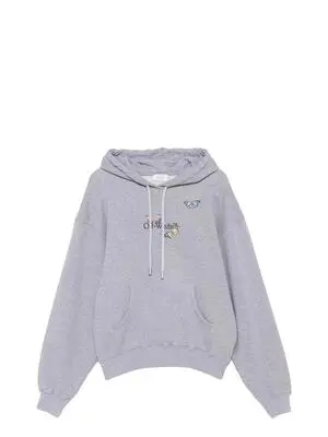 Off-White Bookish Butterfly Hoodie - Grey