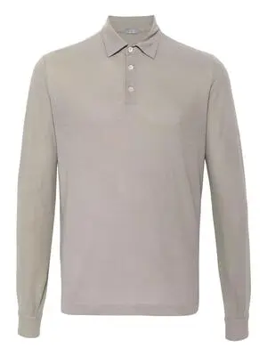 ZANONE Cotton Polo Shirt - Neutrals