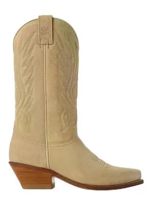 Ralph Lauren 40mm Chilton Cowboy Boots - Brown