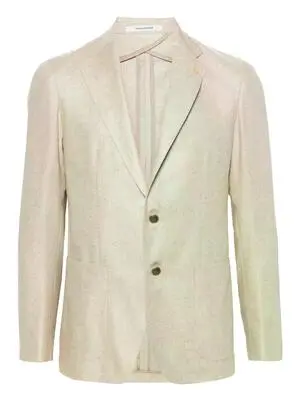 Tagliatore Single-breasted Silk Blazer - Neutrals
