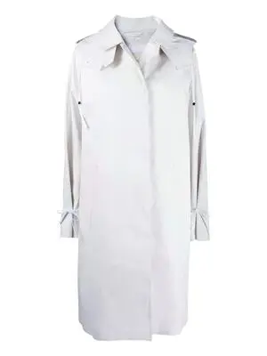Cecilie Bahnsen Single-breasted Mid-length Coat - White