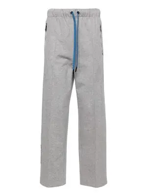 Moncler Logo-lettering Cotton Track Pants - Grey