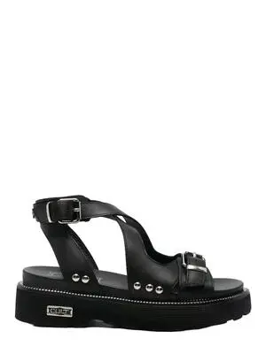 CULT 35mm Leather Sandals - Black
