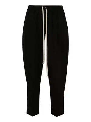 Rick Owens Astaires Cropped Virgin Wool Trousers - Black