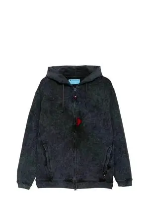 STAIN SHADE Zip-up Sweatshirt - Grey