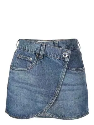 COPERNI Wrap Denim Miniskirt