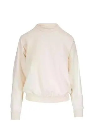 MOTHER Cotton Crewneck Sweatshirt - Neutrals