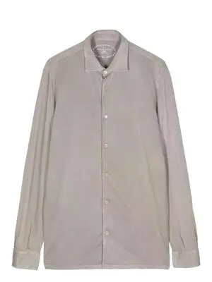 Fedeli Jason Giza Jersey Shirt - Grey