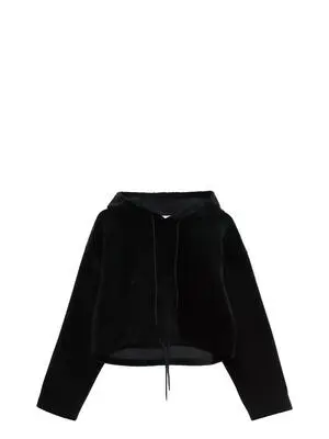 GOLDEN GOOSE Nausica Velvet Hoodie - Blue