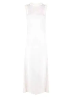 JIL SANDER Fine Knit Sleeveless Dress - Neutrals
