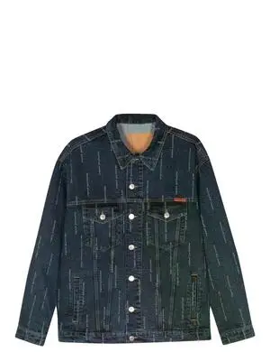 MARTINE ROSE Embroidered Denim Jacket
