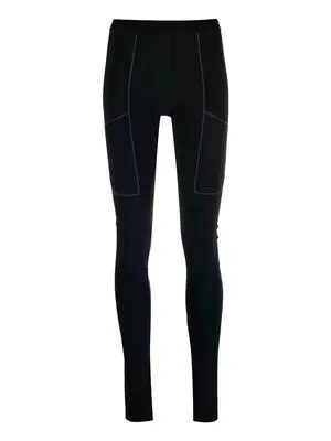 Coperni Stretch-design Slit Leggings - Black