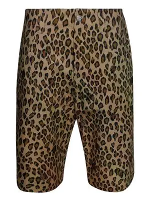 BLUEMARBLE Leopard-Print Cotton Shorts