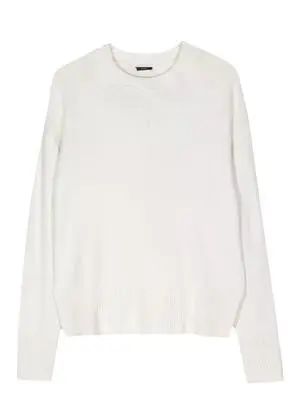 JOSEPH Crew-neck Silk-blend Jumper - Neutrals