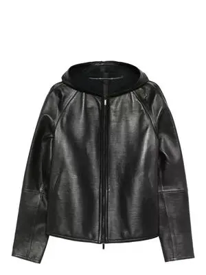 Emporio Armani Leather Jacket - Black