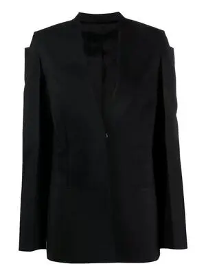 Givenchy Collarless Single-breasted Jacket - Black