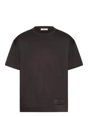 Valentino Garavani Logo-appliqué Cotton T-shirt - Grey