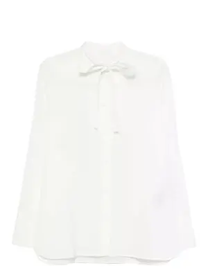 JIL SANDER Pussy-bow Shirt - White