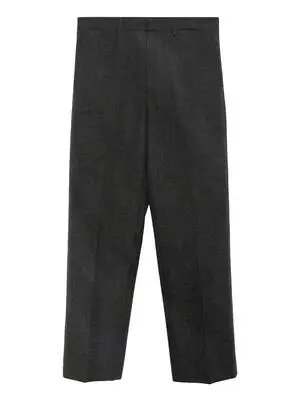 Miu Miu Logo-patch Trousers - Grey