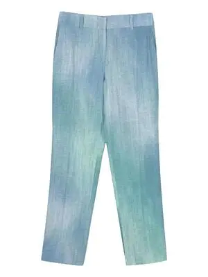 Ermanno Scervino Pressed-crease Tailored Trousers - Blue