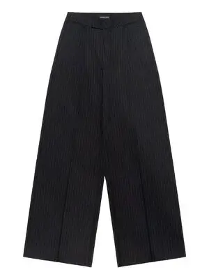MAINLESS Pinstripe Trousers - Grey