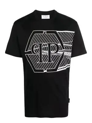 Philipp Plein Skull&bones Short-sleeved T-shirt - Black
