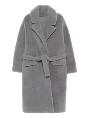 MANOKHI Myah Shearling Coat - Grey