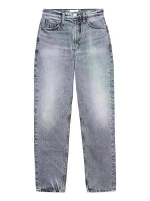 FRAME Mid-rise Straight Leg Jeans - Grey