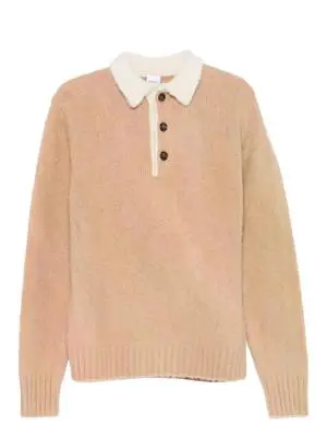 Aspesi Knitted Polo Shirt - Neutrals