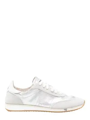 Patrizia Pepe Running Skin '93 Sneakers - Silver