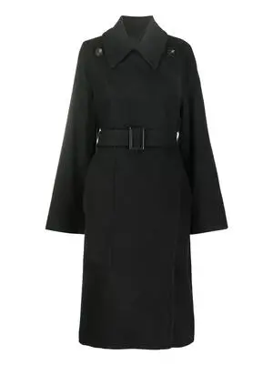 Rick Owens Belted Military-inspired Coat - Black
