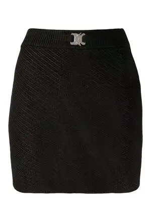 1017 Alyx 9sm Buckle-detail Knit Miniskirt - Black