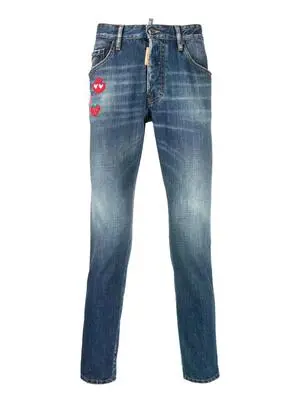 Dsquared2 Slim-cut Cropped Jeans - Blue
