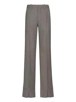 Marni Houndstooth Straight-leg Trousers - Black