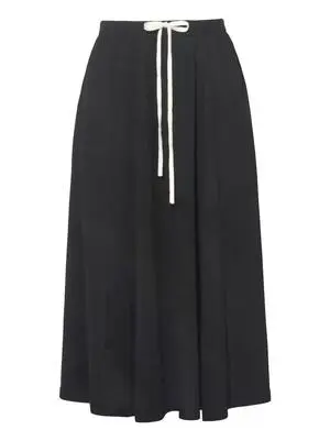 Cashmere In Love Bloom Midi Skirt - Black