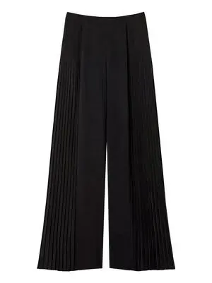 TWINSET Pleated Palazzo Trousers - Black