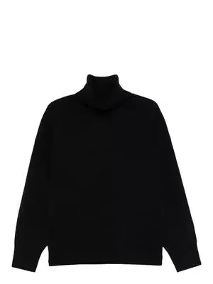 TOTEME Double-knit Turtleneck Sweater - Black